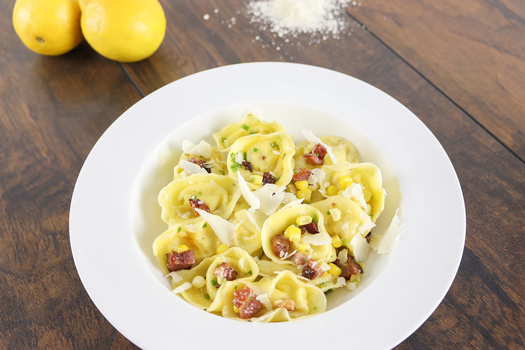 Three Cheese Corn Cappelletti with Pancetta