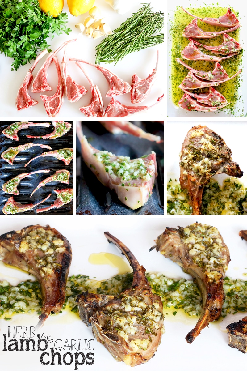 Herb and Garlic Lamb Chop Pops
