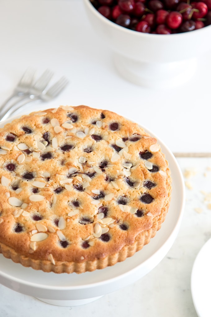 Cherry Almond Tart - AKA Cherry Frangipane Tart | Kitchen Trials